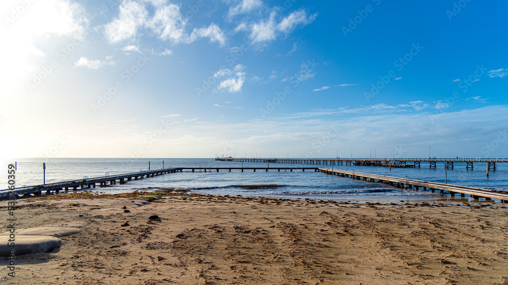 Busselton Foreshore Swimming Enclosure is a shark and stinger swim net ...