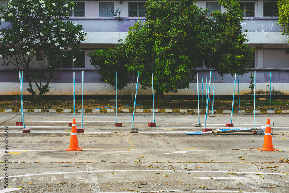 Driving test and training area with simulate test for driving license ...