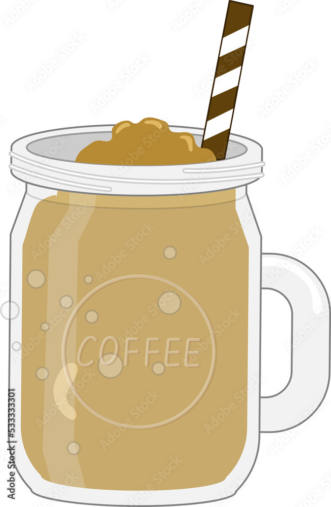 coffee Shake isolated coffee clipart Illustration png Stock ...