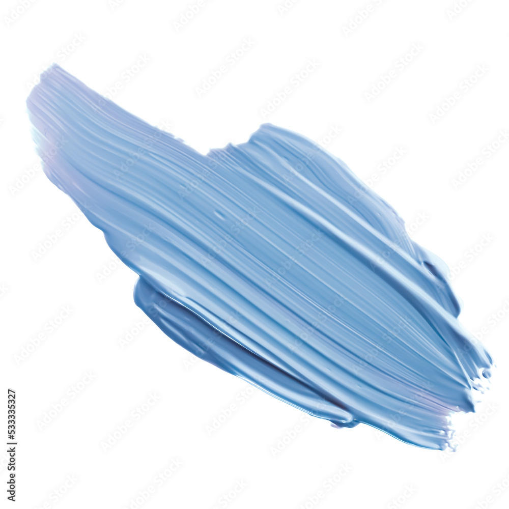 Pastel blue beauty swatch, skincare and makeup cosmetic product sample ...