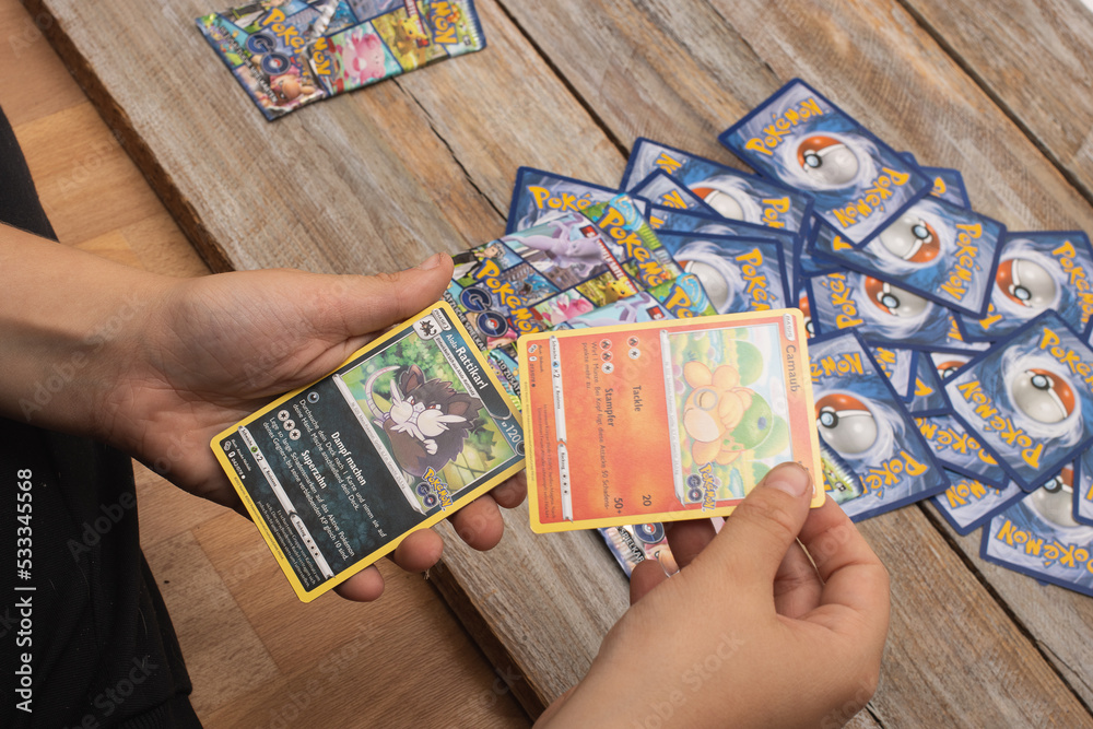 Pokemon trading cards Stock Photo | Adobe Stock