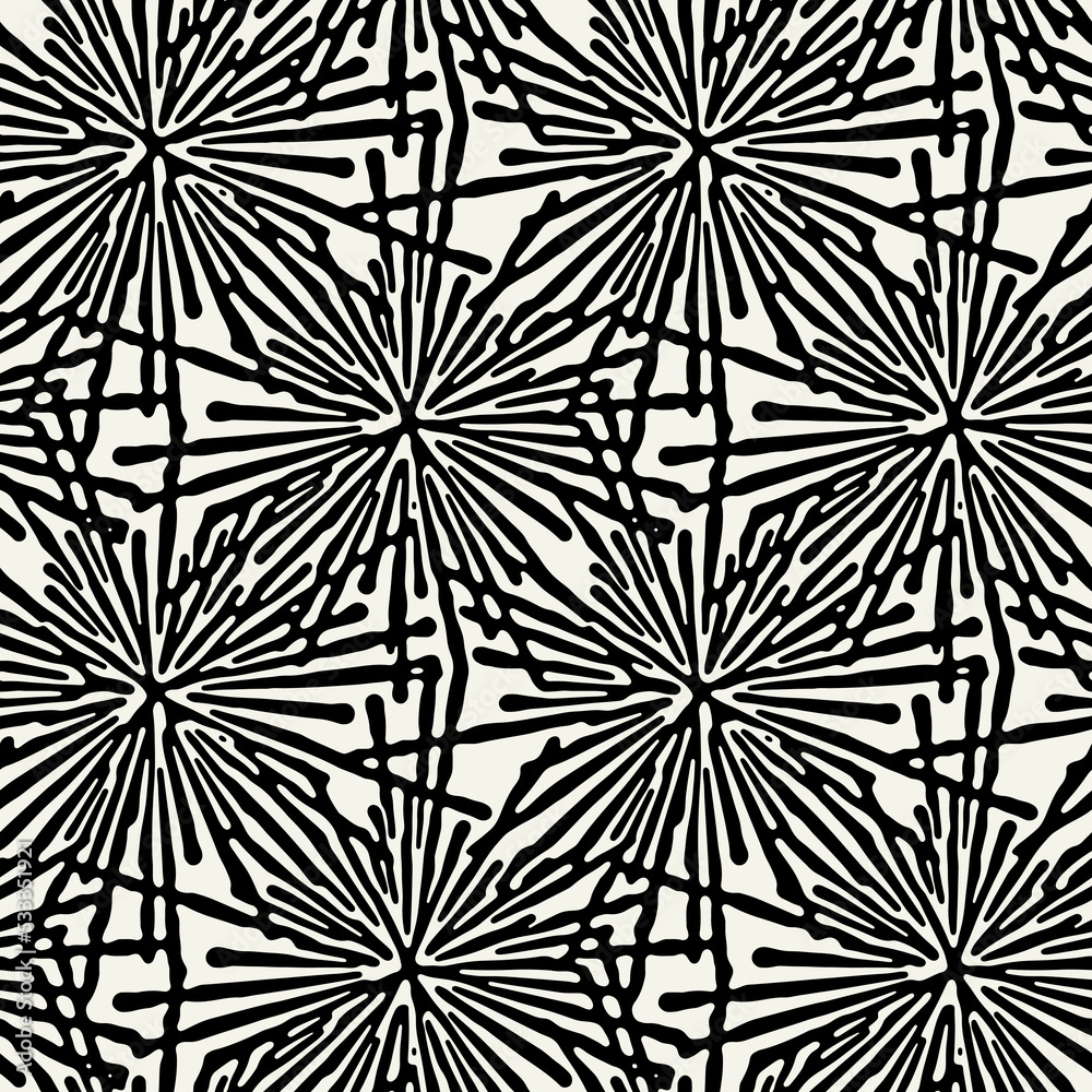Vector seamless pattern. Free form organic shapes. Stylish structure of ...