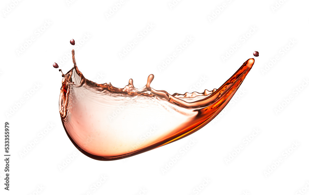 Red water splash on transparent background for your product banner ...