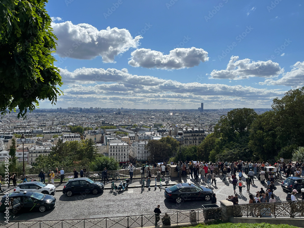 The butte Montmartre in Paris is famous for its Basilica of the Sacred ...