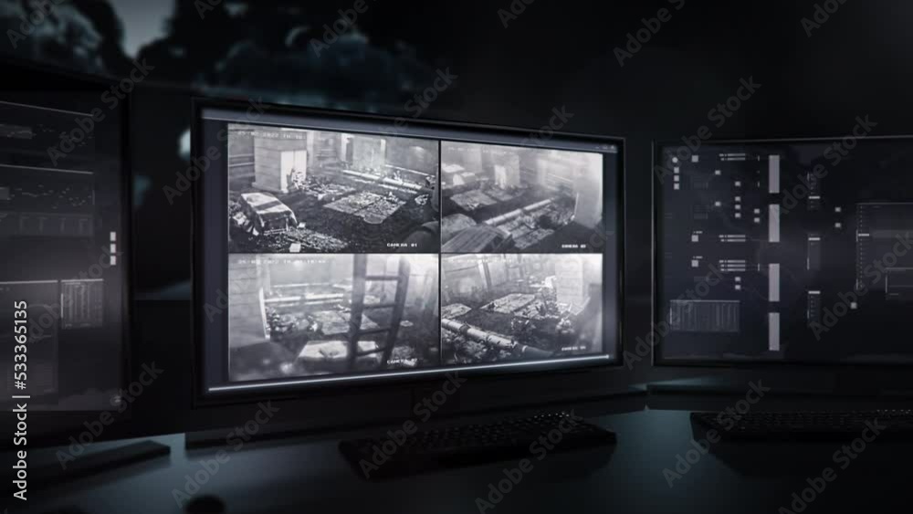 Observing the military combat on a computer screen display. Displaying ...