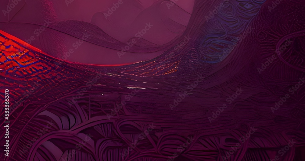 Abstract Sci-fi wallpaper. Futuristic artwork architecture digital ...