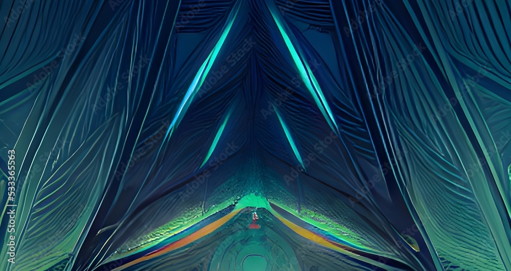 Abstract Sci-fi wallpaper. Futuristic artwork architecture digital ...