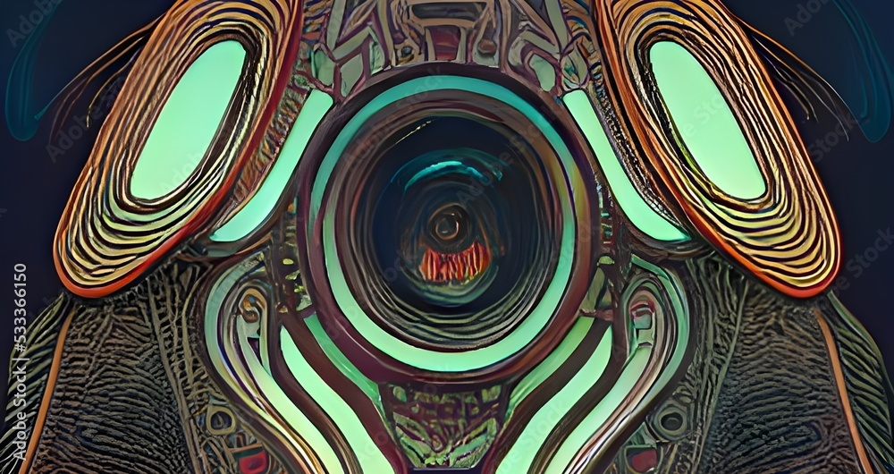 Abstract Sci-fi wallpaper. Futuristic artwork architecture digital ...