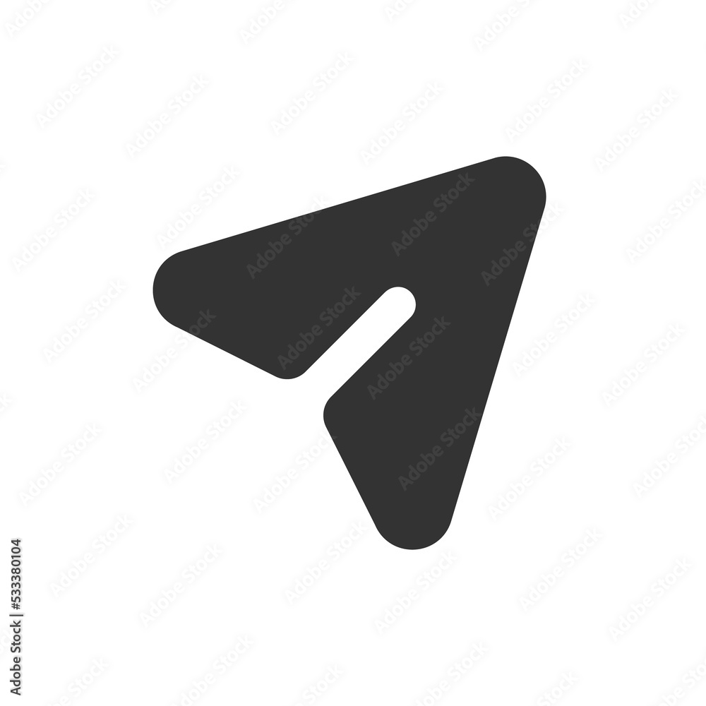 Paper plane icon. Email message symbol. Send sign. Paper airplane line ...
