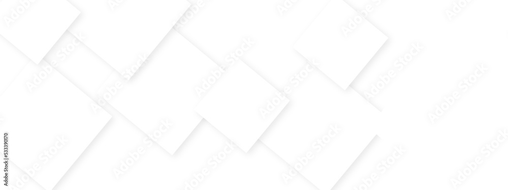 Abstract modern white geometric overlapping square pattern design of ...