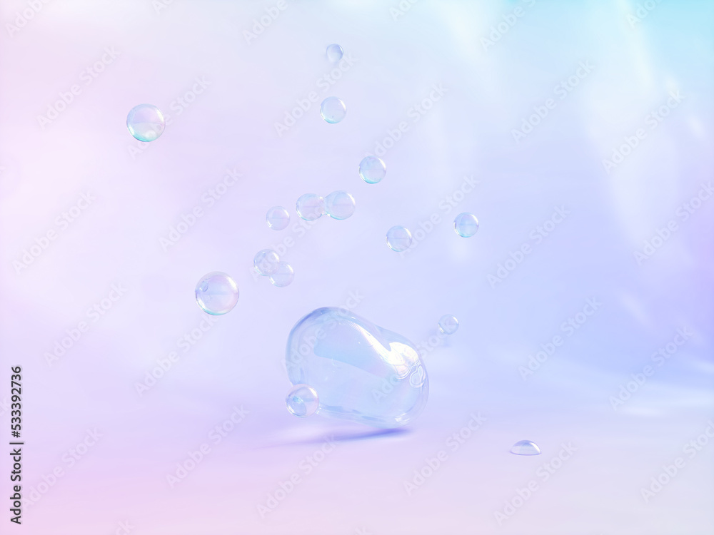 Natural beauty podium backdrop for product display with water drops on ...