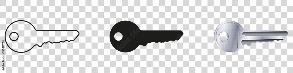 Access key line art icon for apps and website Stock Vector | Adobe Stock