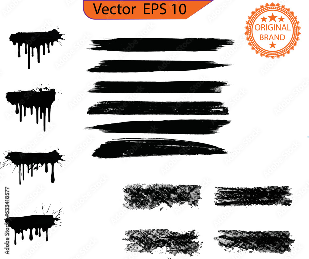 Dripping paint drips background. Design overlay element. Drips ...