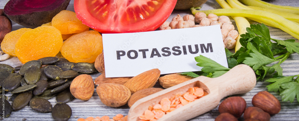 Healthy eating as source natural potassium, vitamin K, minerals and ...