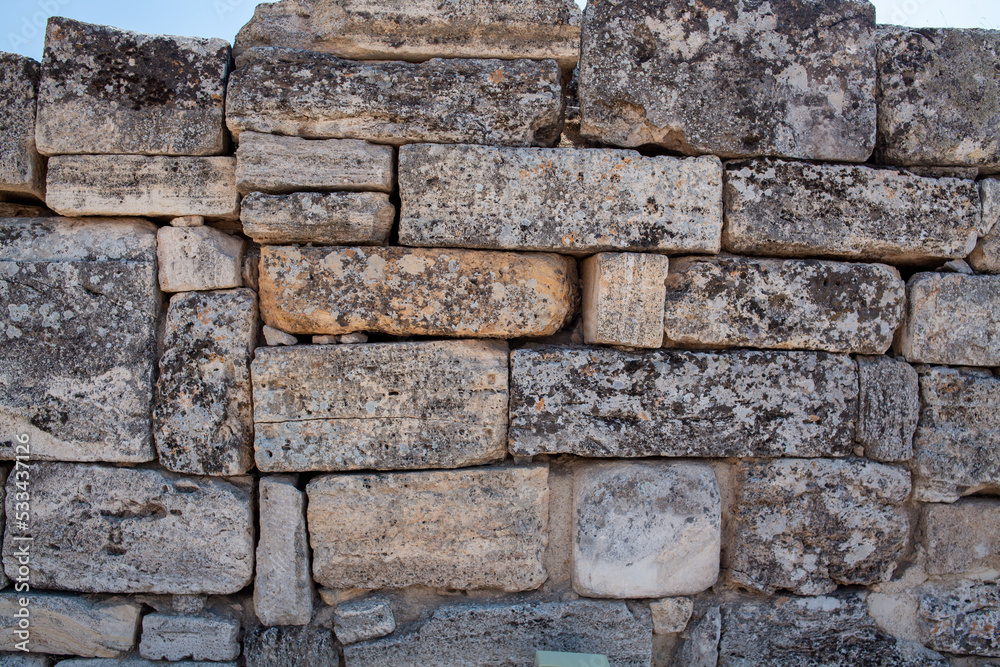 Old stone wall texture background. Rough stone wall. Big rough stones ...