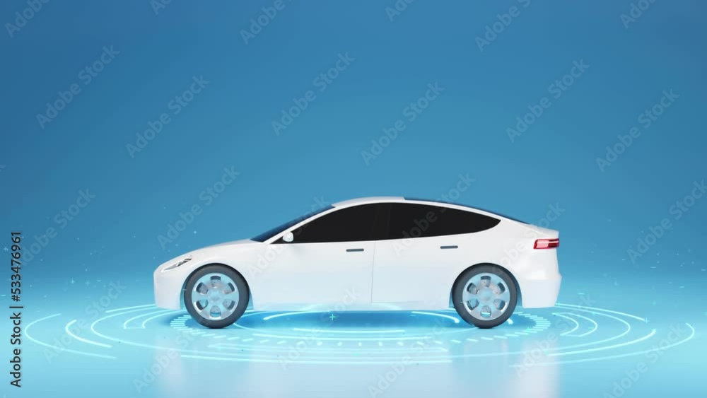 Generic Electric Vehicle fully charging battery using Wireless fast ...