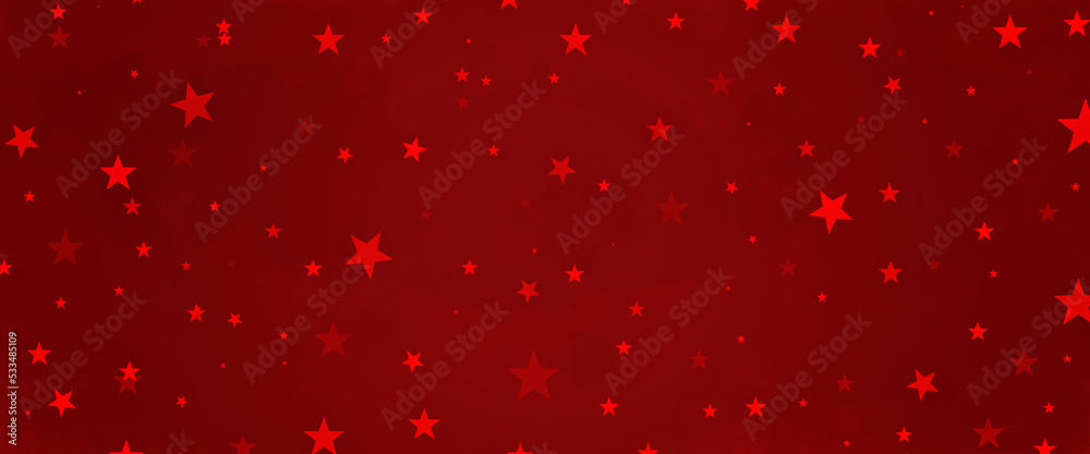 Elegant red Christmas star background design, stars in random pattern ...