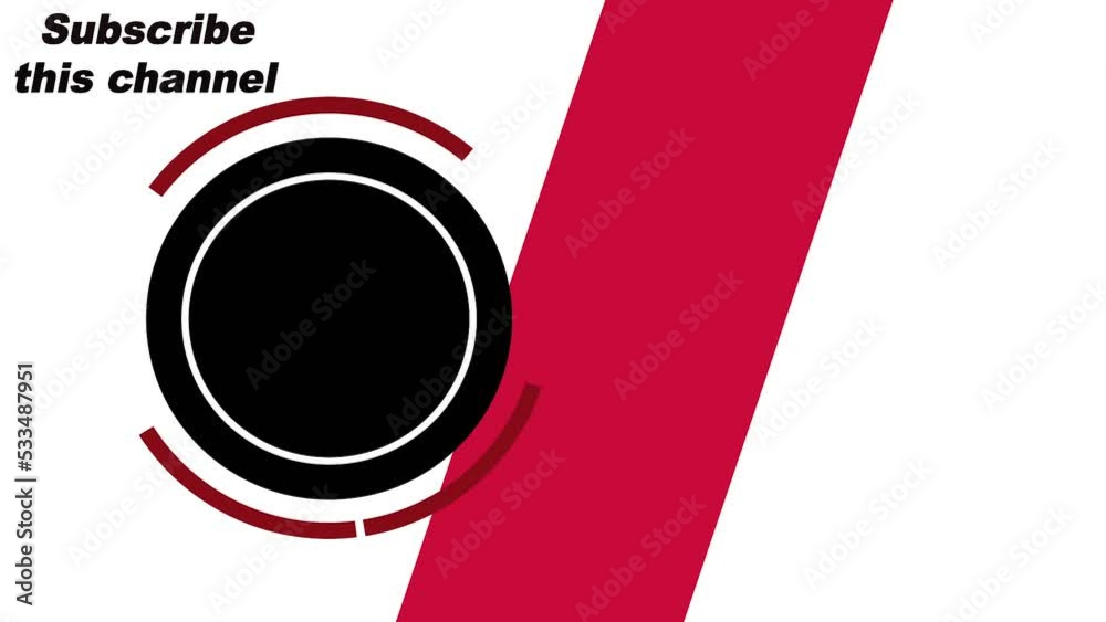 Subscribe this channel the text animation in colorful text with black ...