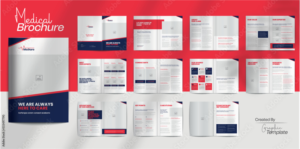 Medical Brochure Design Medical Brochure Layout Healthcare Brochure ...