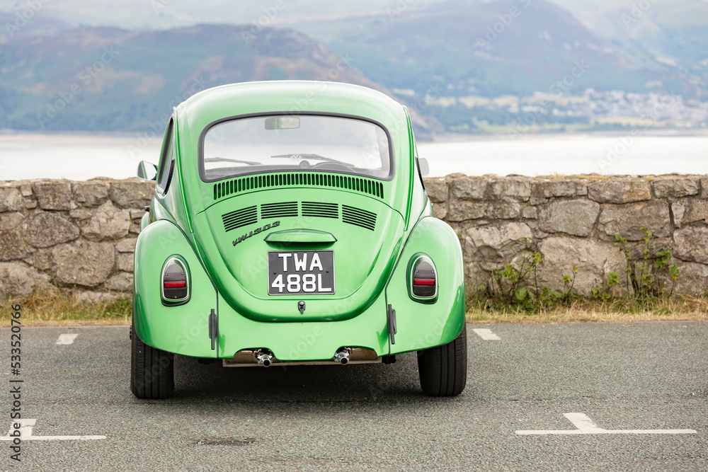 Lime Green Volkswagen Beetle