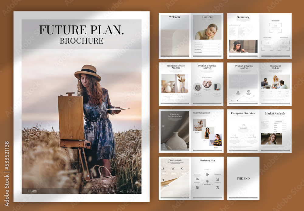Future Plan Brochure Stock Template | Adobe Stock