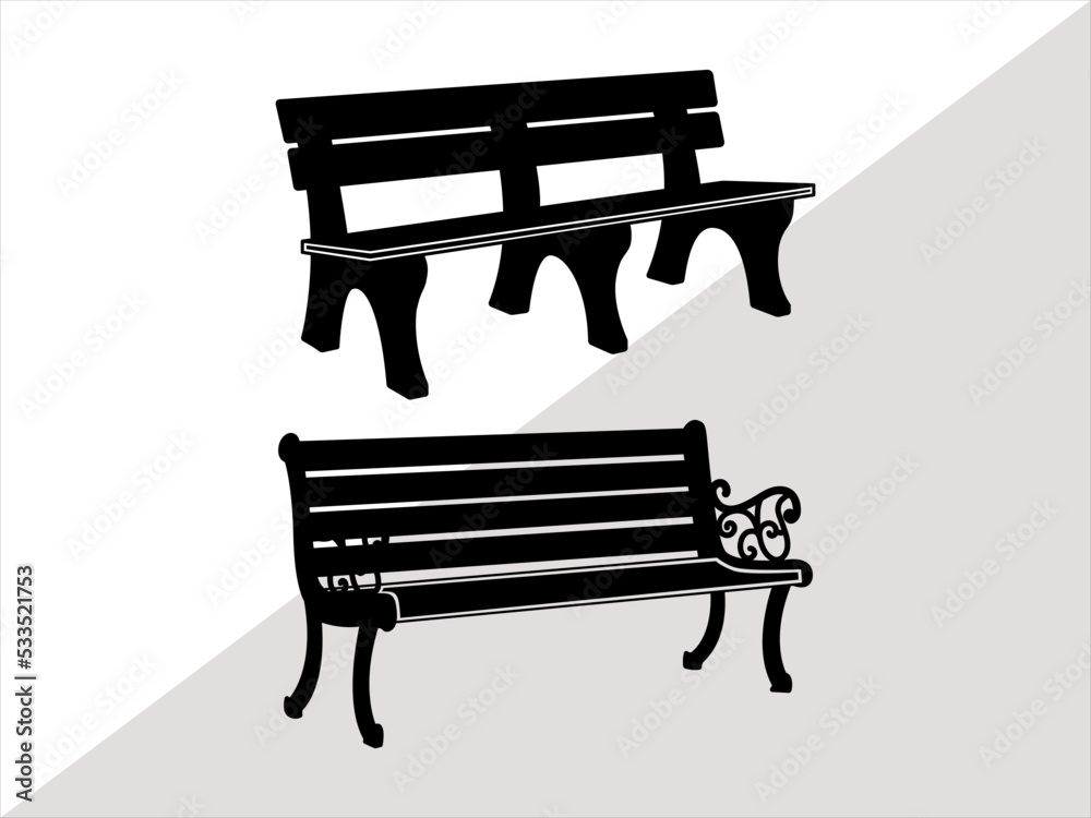Park bench svg, Bench svg, Wooden park bench svg, Bench furniture svg ...