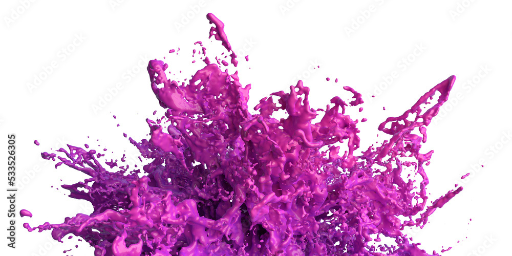 Liquid splash, 3d render Stock Illustration | Adobe Stock