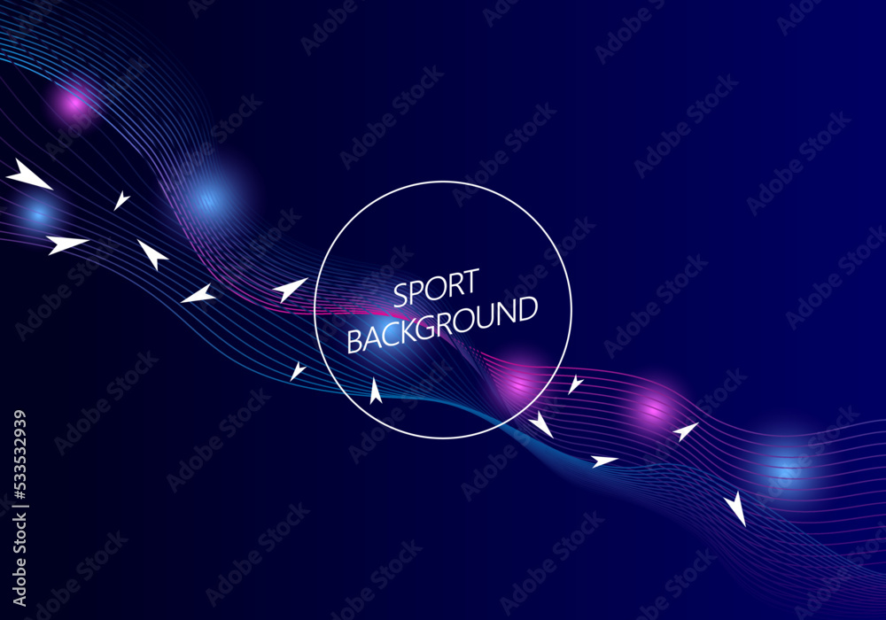 Sports background with lines. Modern colored sports background for ...