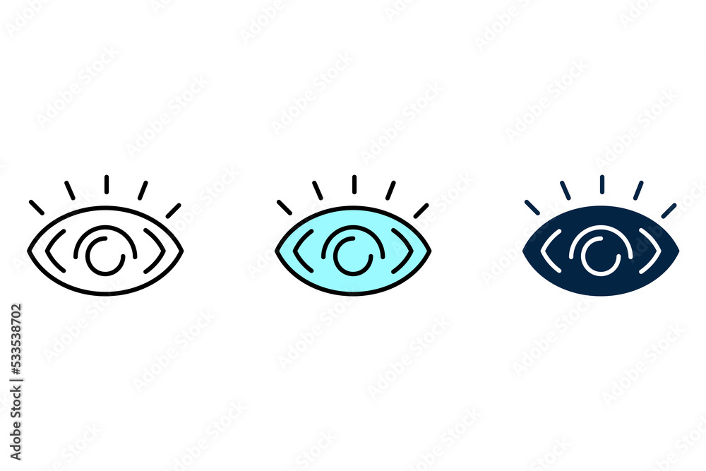 Look and Vision line icon. Simple element illustration. Look and Vision ...