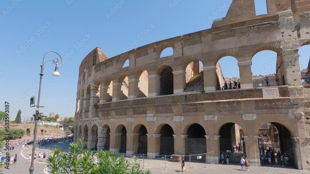 Largest ancient amphitheatre in the world Colosseum in Rome, exterior ...