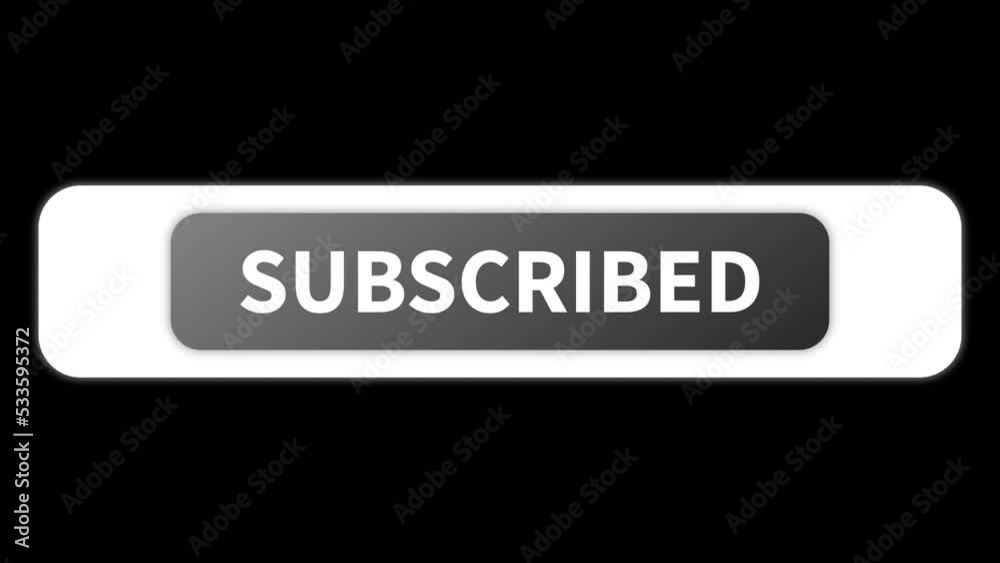 Stockvideo subscribe button 4k animated. lower third alpha channel ...