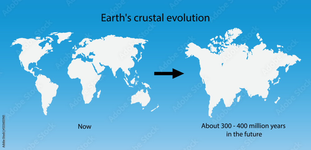 illustration of physics, Earth's crustal evolution involves the ...