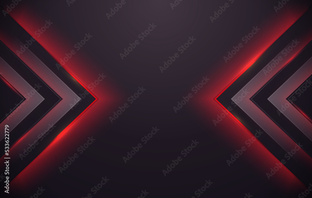 Dark Game Background With Red Arrows Stock Vector | Adobe Stock