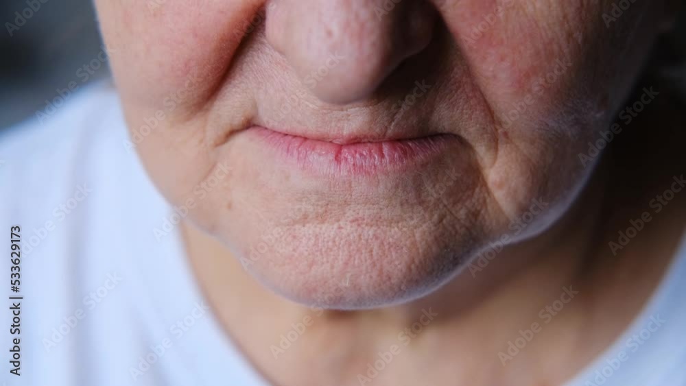 Toothless mouth with dental implants. Prosthetics, implantation of the ...