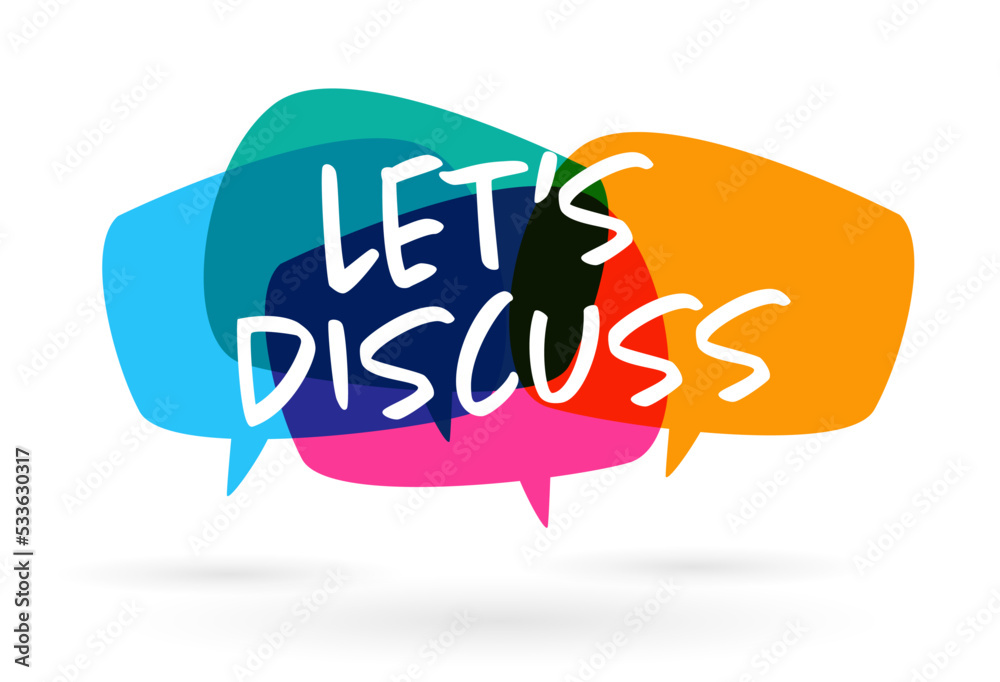 Let' s discuss Stock Vector | Adobe Stock
