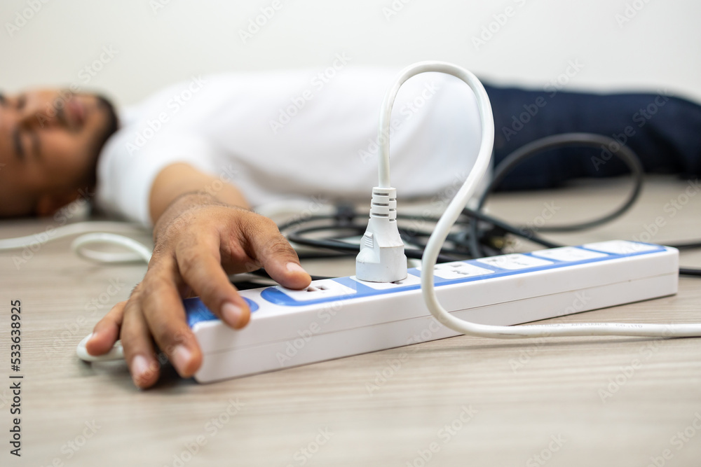 The young man was electrocuted until he passed out or died. because of ...