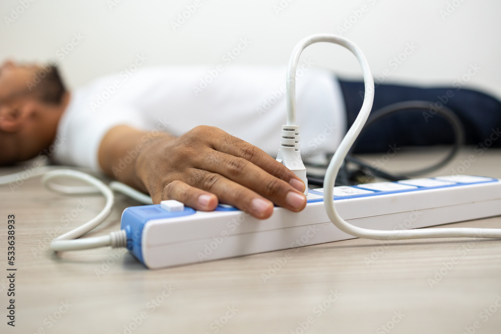 The young man was electrocuted until he passed out or died. because of ...