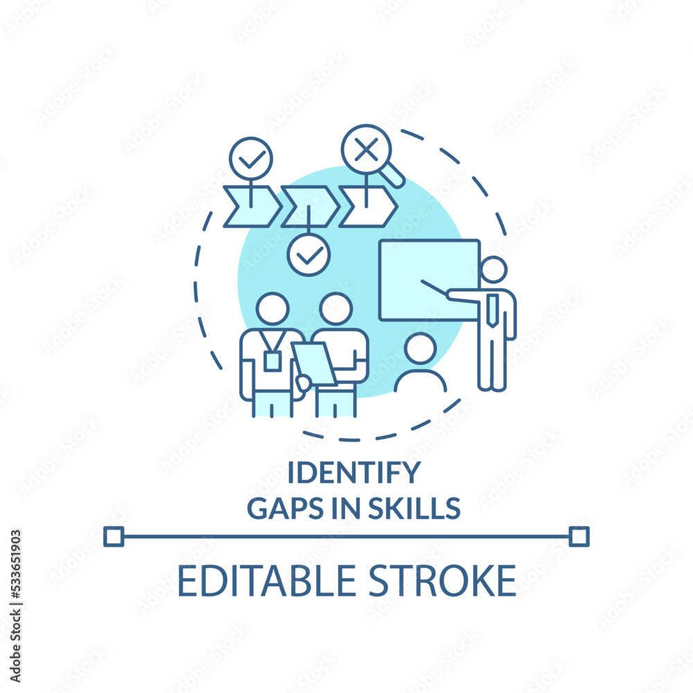 Identify gaps in skills turquoise concept icon. Mentoring relationship ... Identify gaps in skills turquoise concept icon. Mentoring relationship ...