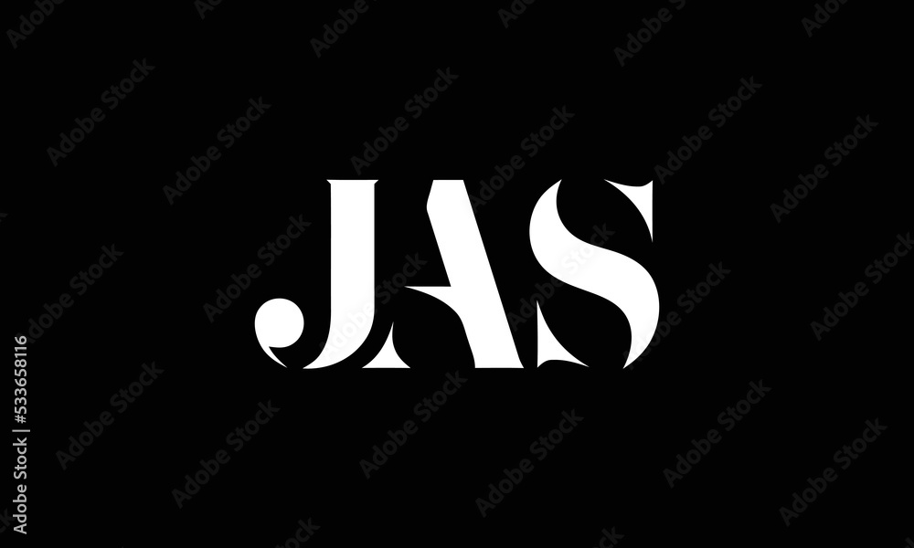 Letter JAS Logo Icon Design For Kind Of Use Stock Vector | Adobe Stock