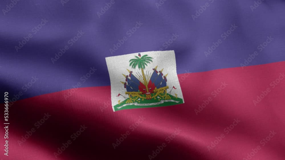 Flag Of Haiti - Haiti Flag High Detail - National flag Haiti wave ...