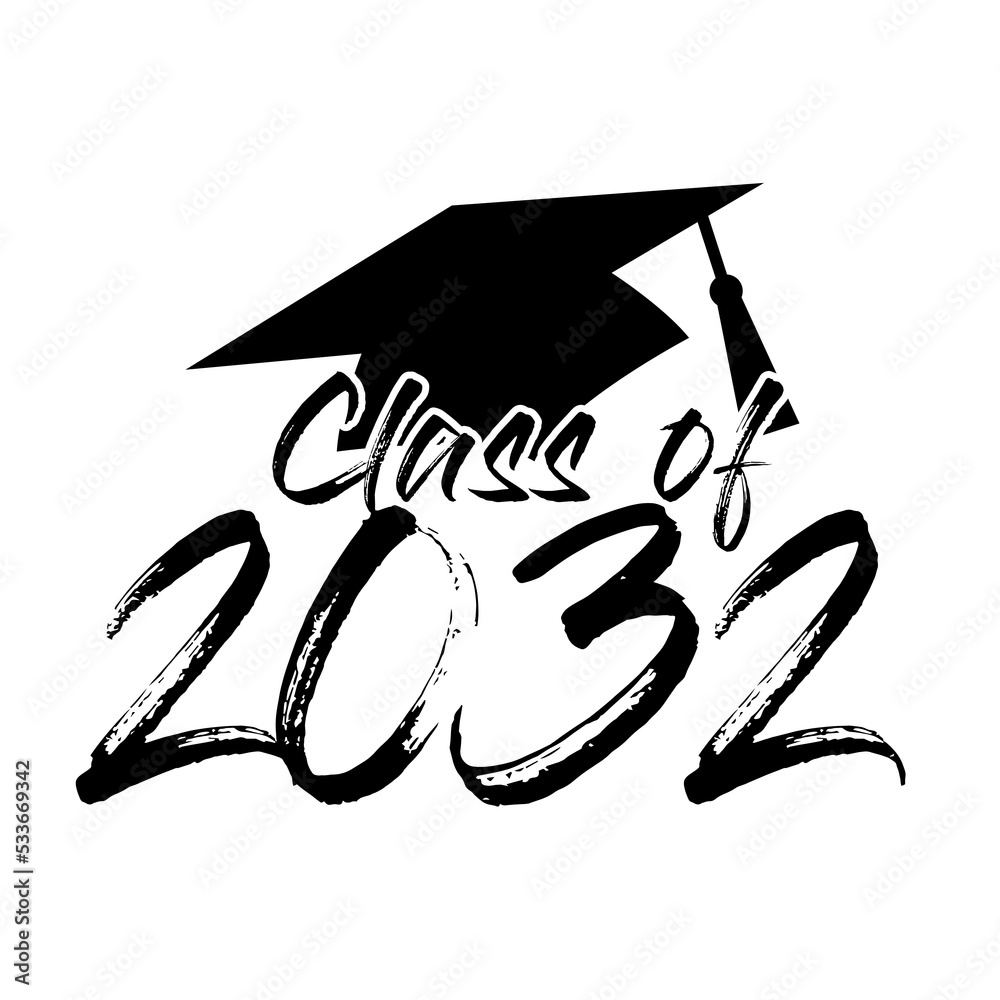 Class Of 2032 Vector, Tshirt Design Stock Vector | Adobe Stock