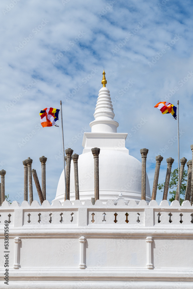Thuparamaya temple photograph. Thuparamaya stupa was the first Buddhist ...