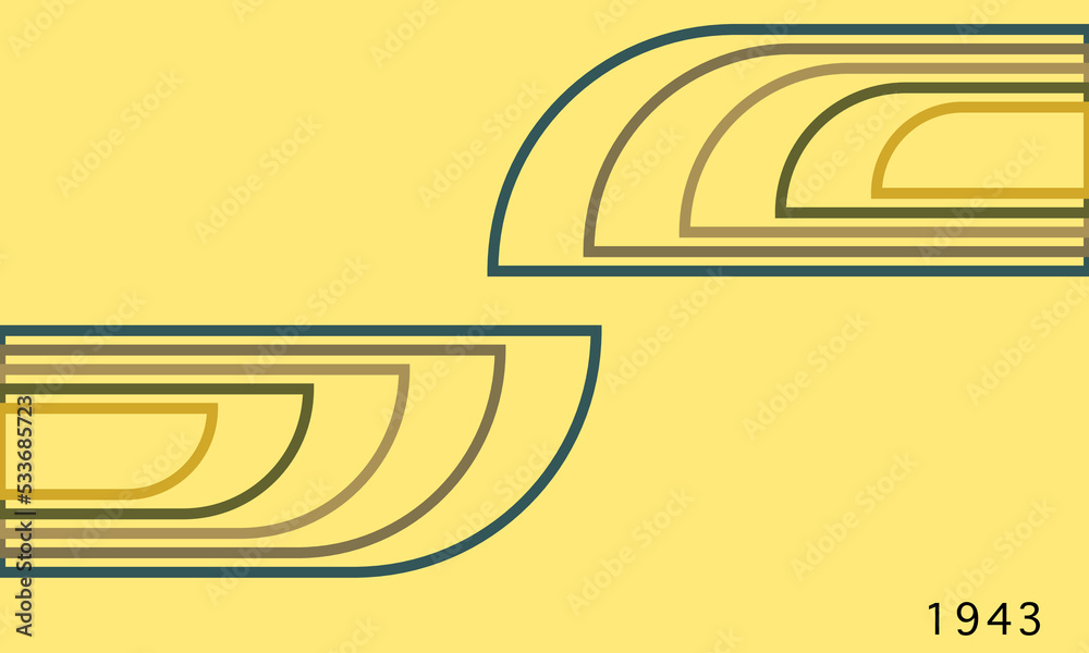 Abstract colorful 40s background vector. Vintage retro style wallpaper ...