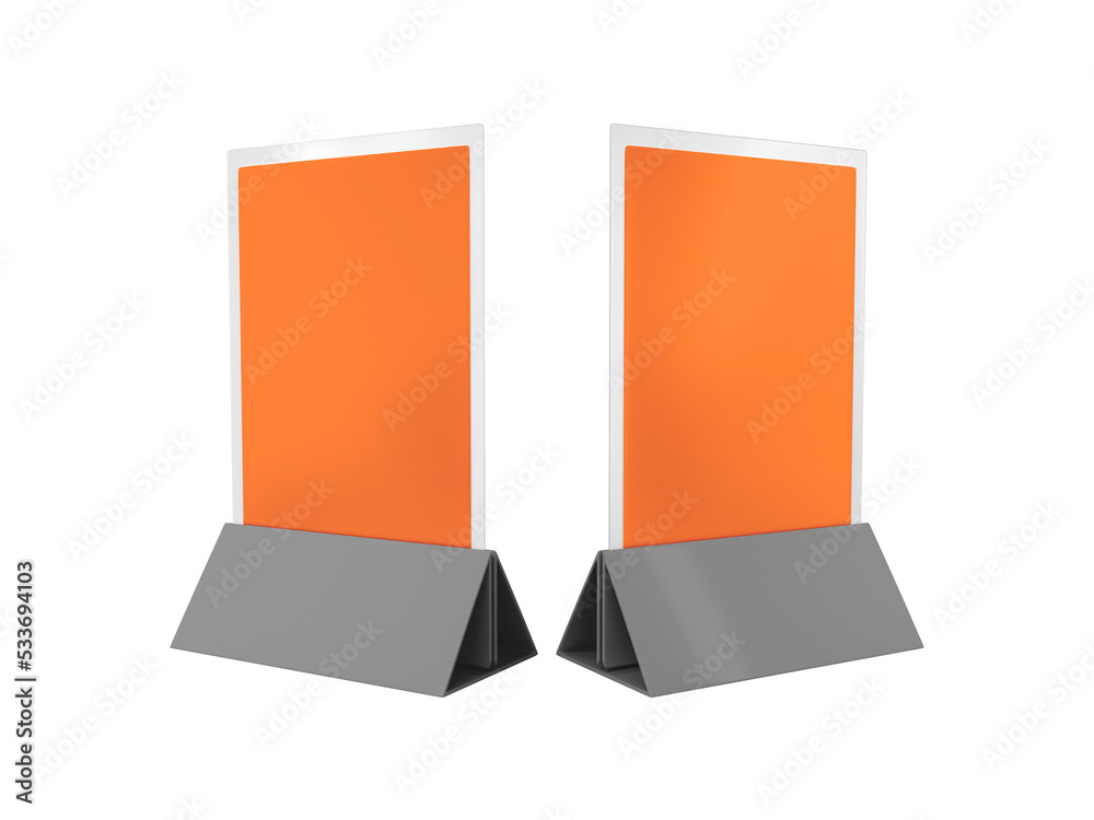 Transparent Blank Table Tent Image Stock Illustration | Adobe Stock