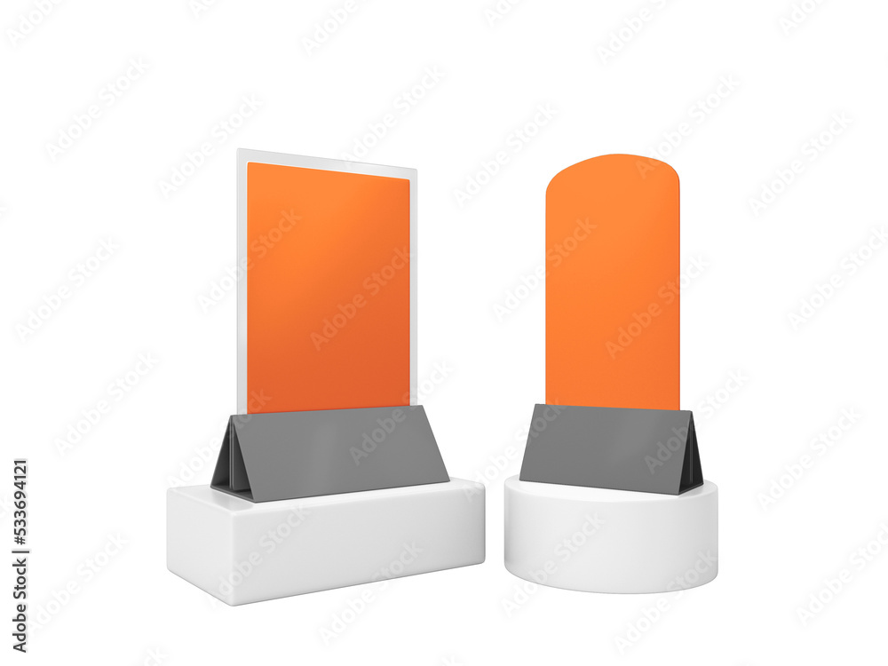 Transparent Blank Table Tent Image Stock Illustration | Adobe Stock