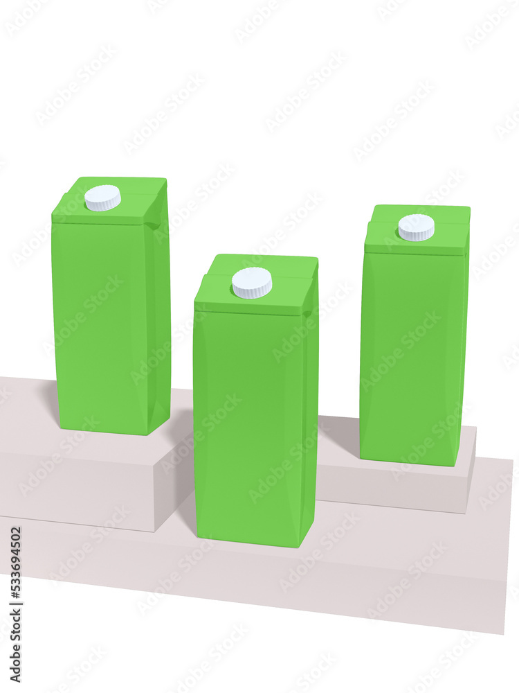 Transparent Juice Box Packaging Image Stock Illustration | Adobe Stock