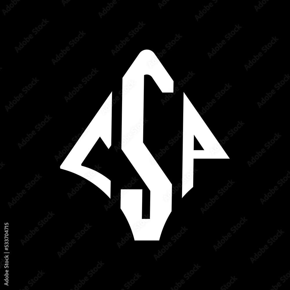 CSP letter logo design. CSP modern letter logo with black and white ... CSP letter logo design. CSP modern letter logo with black and white ...