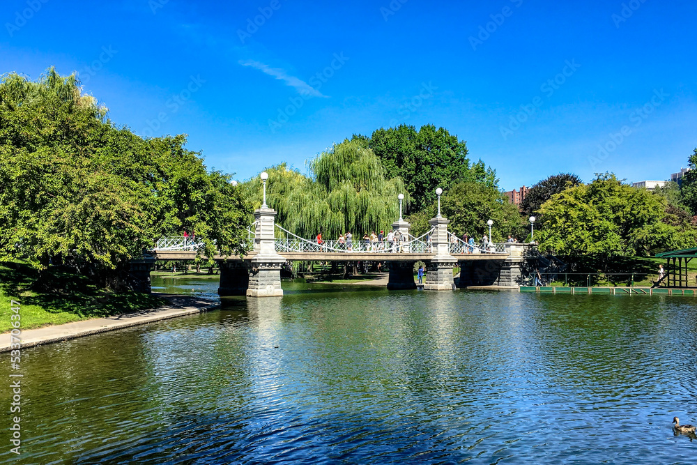 Boston Common Bridge Stock Photo | Adobe Stock