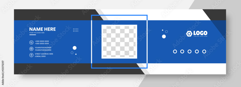 Corporate Modern Email Signature Design template. Email signature ...