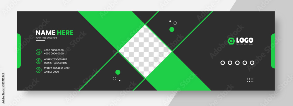 Corporate Modern Email Signature Design template. Email signature ...